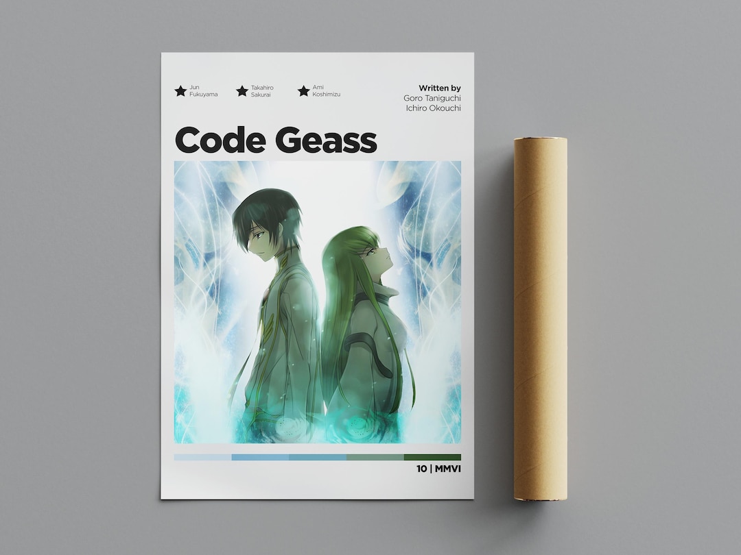 Code Geass Poster, Minimalist Poster, Anime Poster, Wall Art, Wall ...
