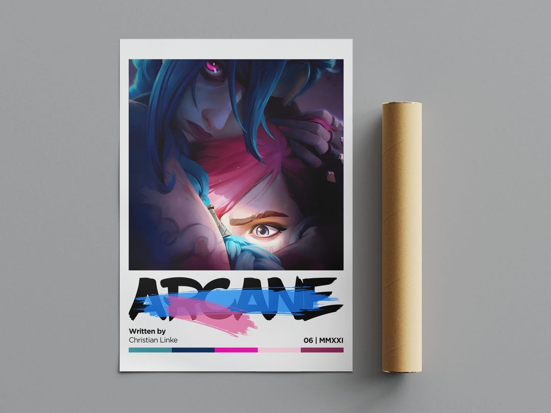 Arcane Poster, Minimalist Poster, Anime Poster, Wall Art, Wall Decor ...