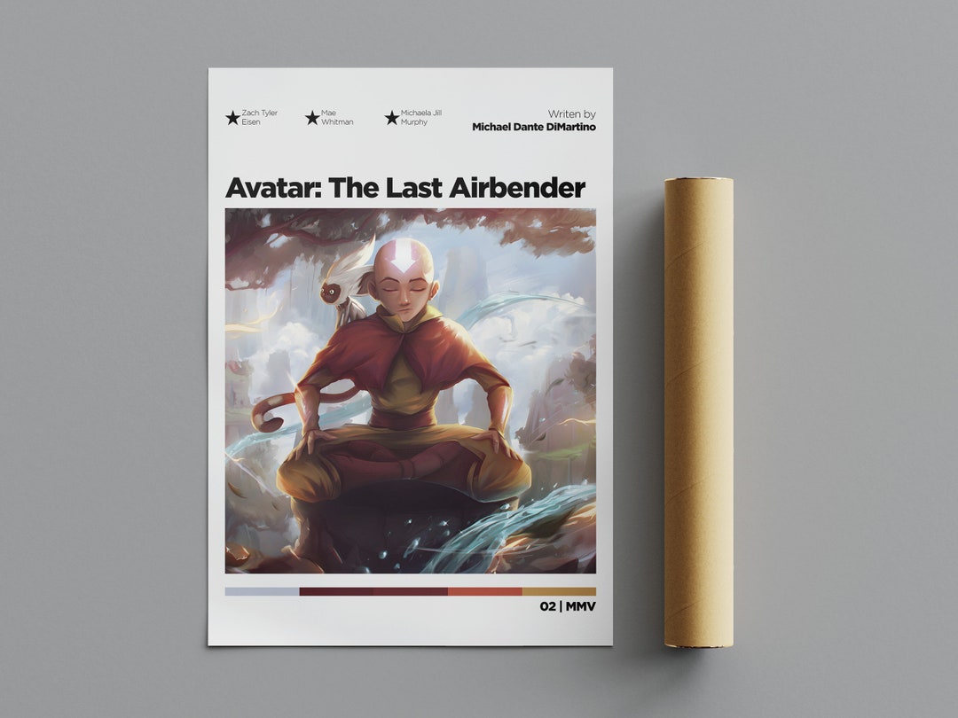 Avatar: the Last Airbender Poster, Minimalist Poster, Anime Poster ...