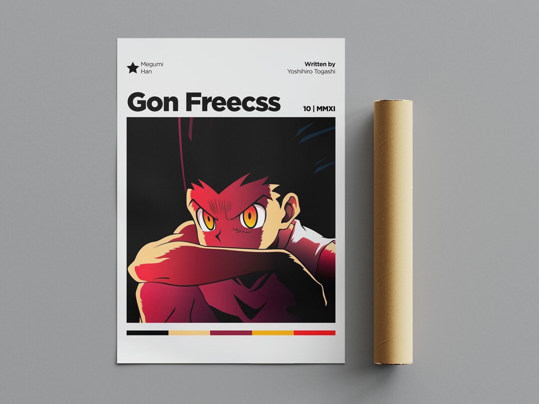 Gon Freecss Poster, Hunter X Hunter Poster, Minimalist Poster, Anime ...