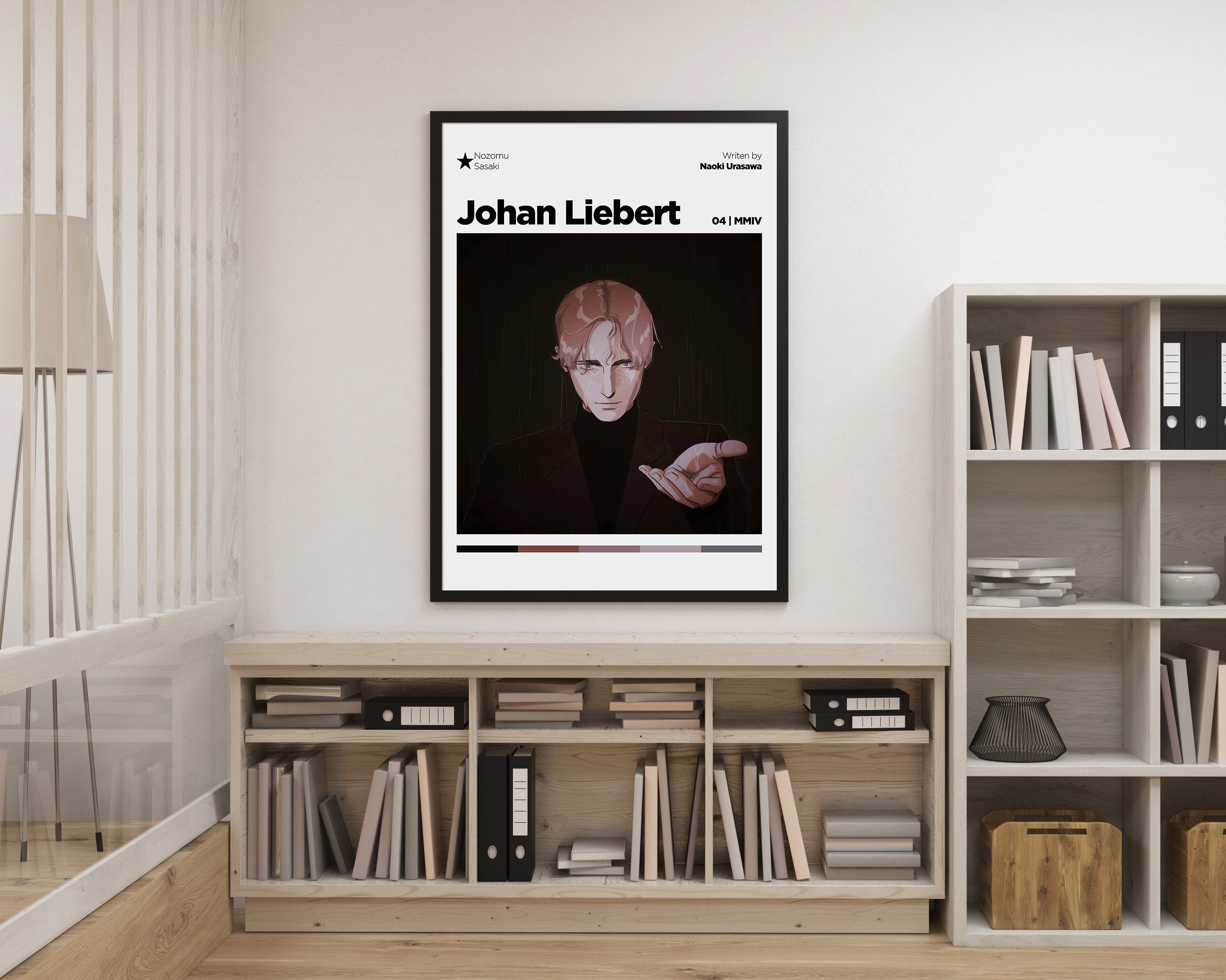 Johan Liebert Poster, Minimalist Poster, Anime Poster, Wall Art, Wall ...