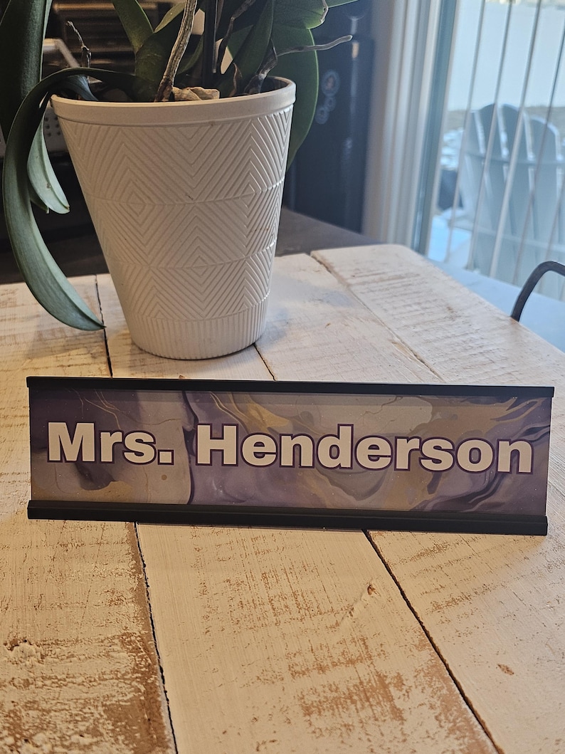 Desk Name Plate - Etsy