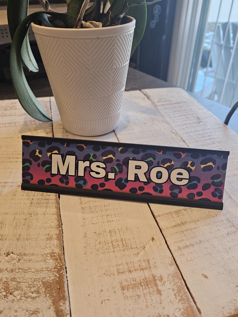 Desk Name Plate - Etsy