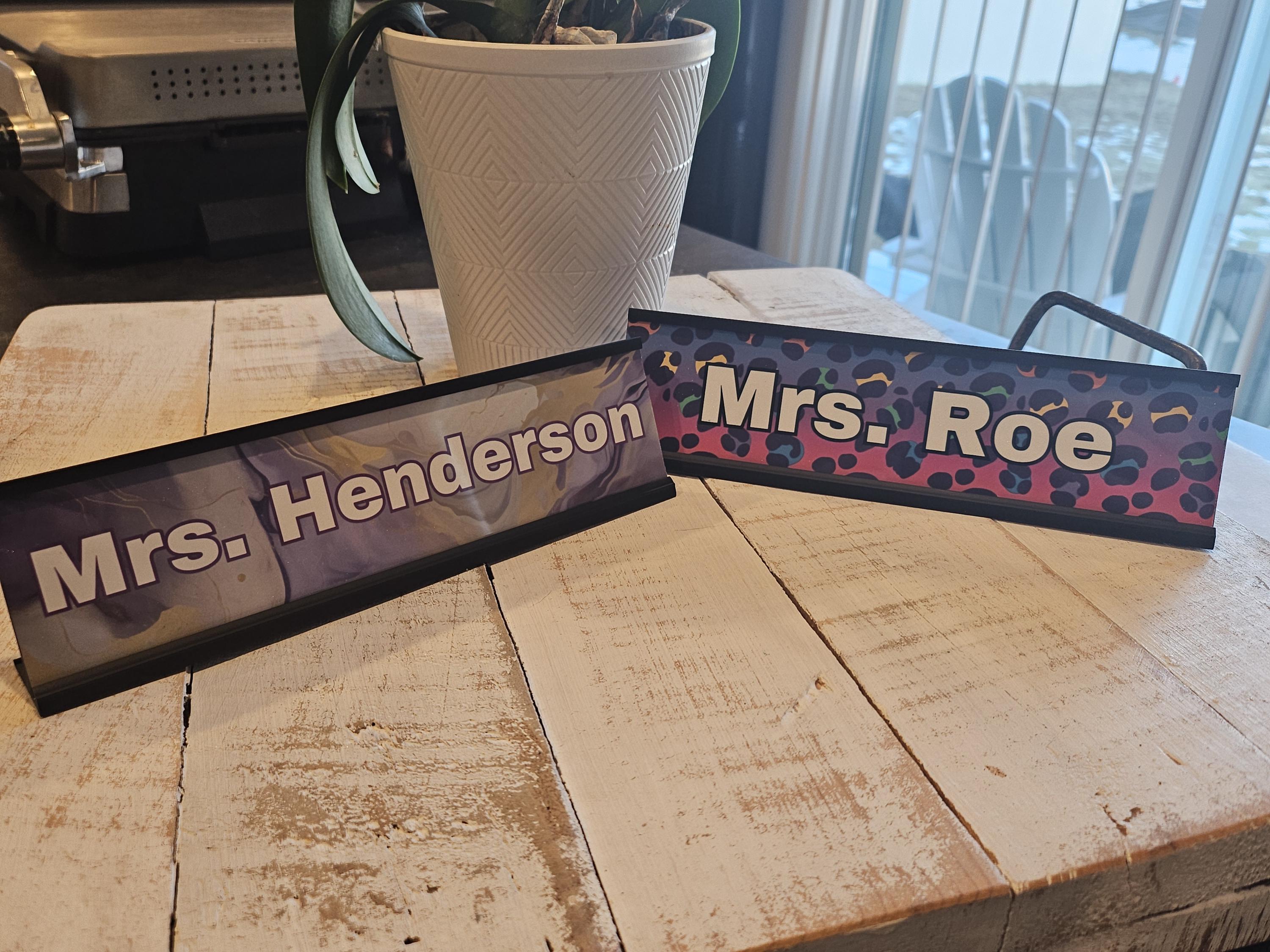 Desk Name Plate - Etsy