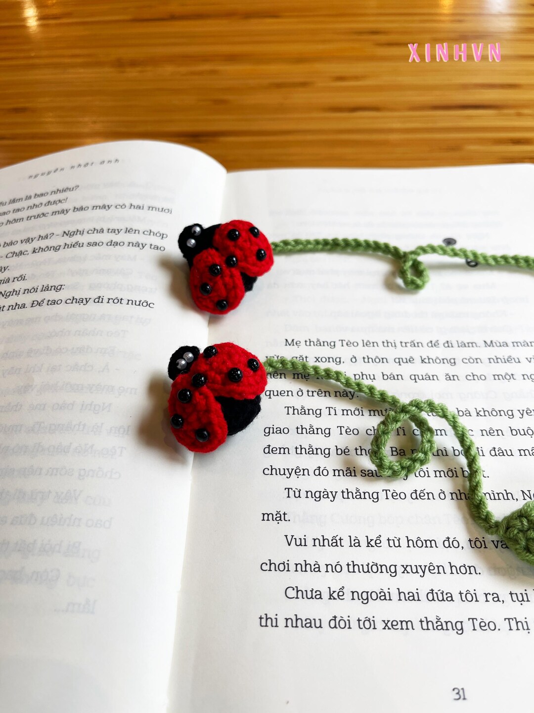 Cute Crochet Ladybug Bookmark, Handmade Bookmark, Lovely Gift for ...