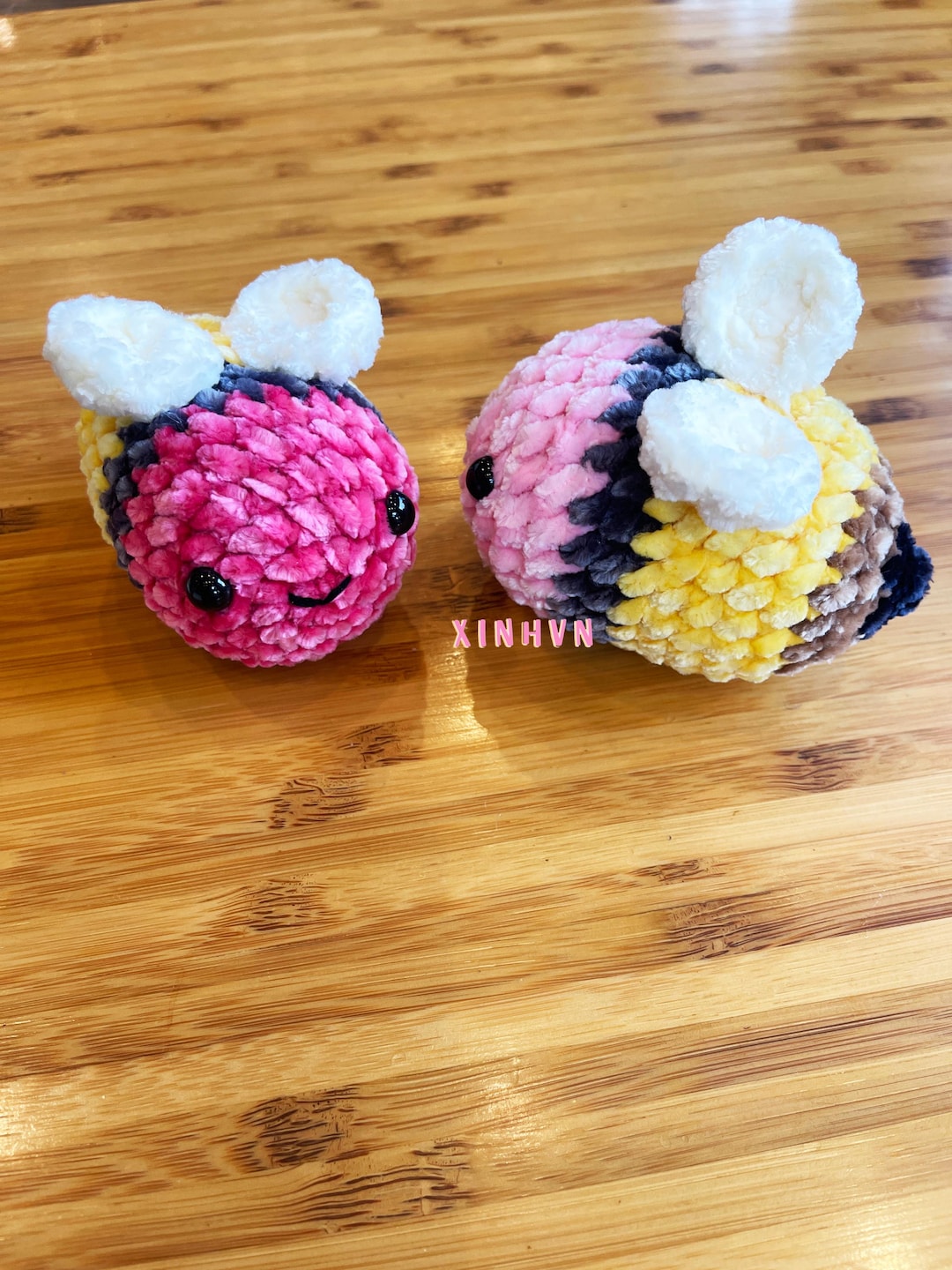 Cute Crochet Pencil Bee Plusie, Pocket Bee, Bumble Bee, Emotional ...