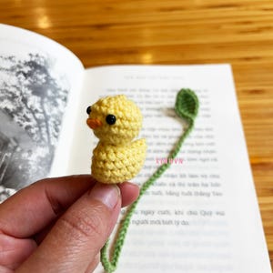 Cute Crochet Baby Duck Bookmark, Lovely Gift for Teacher, Gift for Book ...