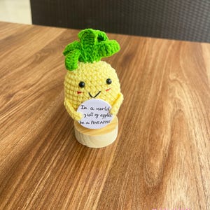 Cute Emotional Support Pineapple, Crochet Pineapple, Fine-apple ...