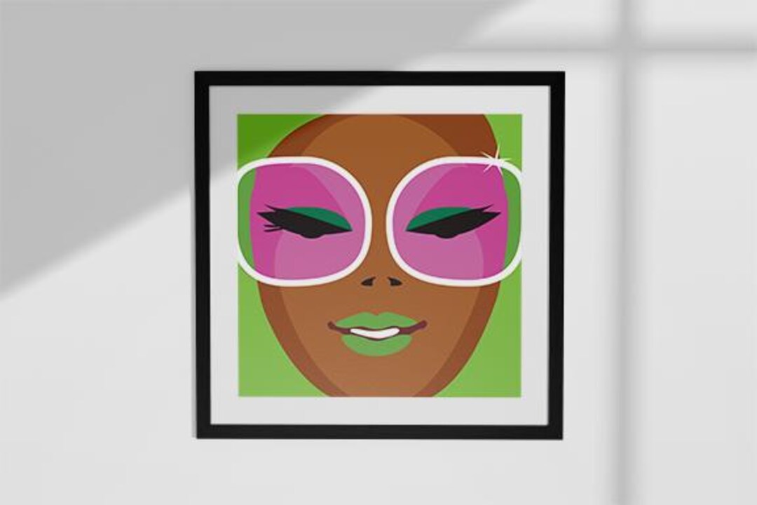 AKA (alpha Kappa Alpha Sorority) Inspired Large Digital Wall Print ...