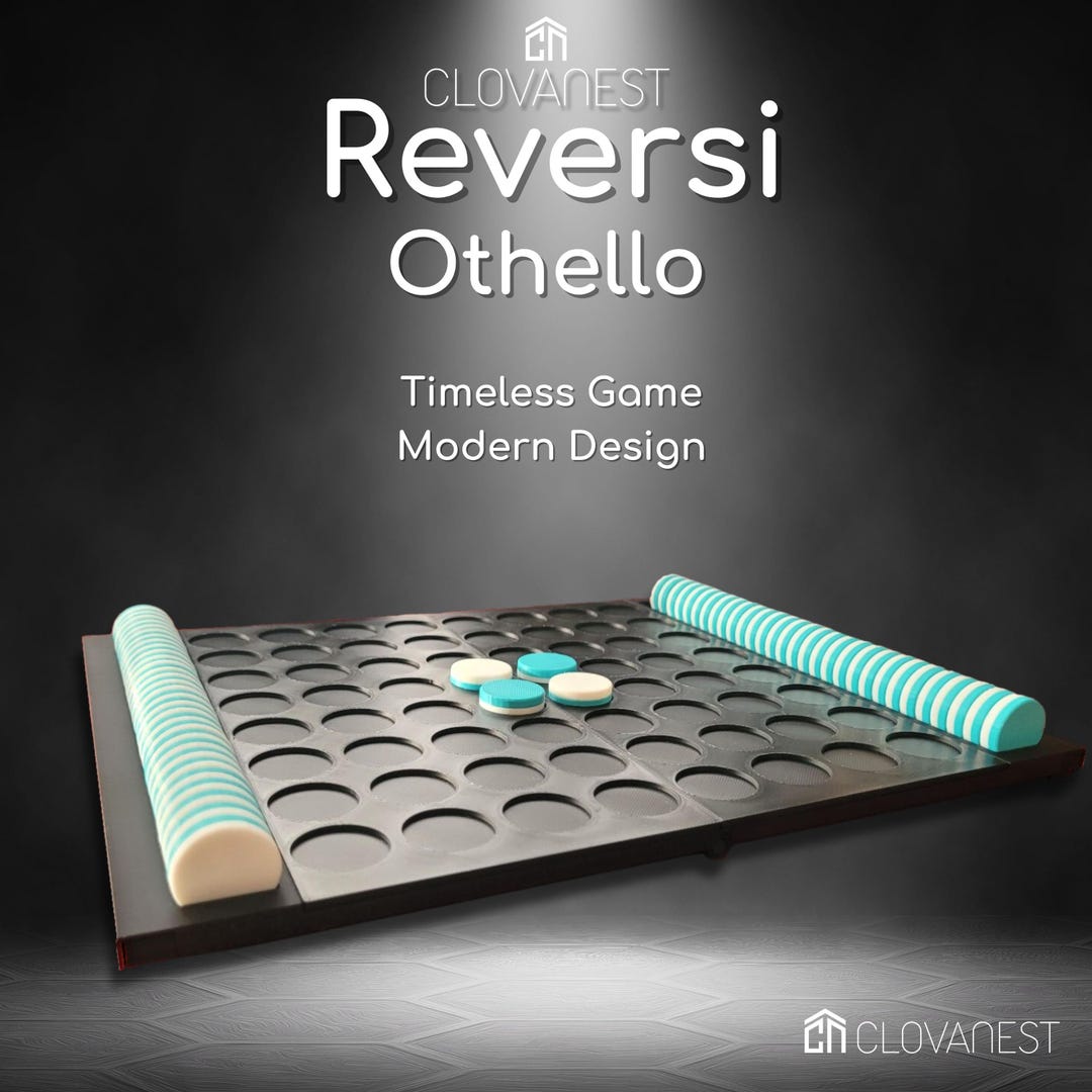 Clovanest Reversi - Othello Strategy Game, Classic Family Board Game ...