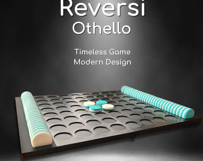 Portable Minimalist Othello Game With Lid - Modern Travel Edition, Car ...