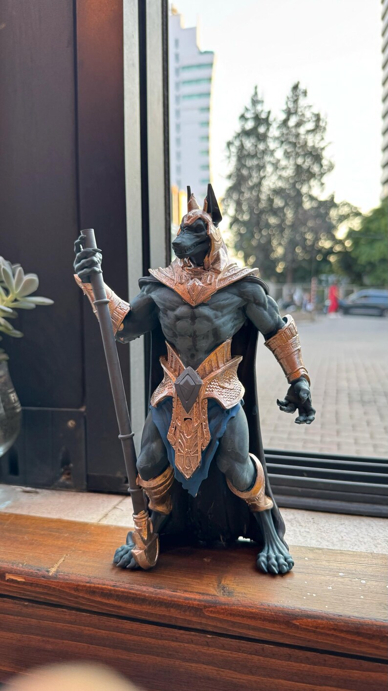 Anubis Resin Print Anubis Miniature Hand Painted 3D Model, Action ...