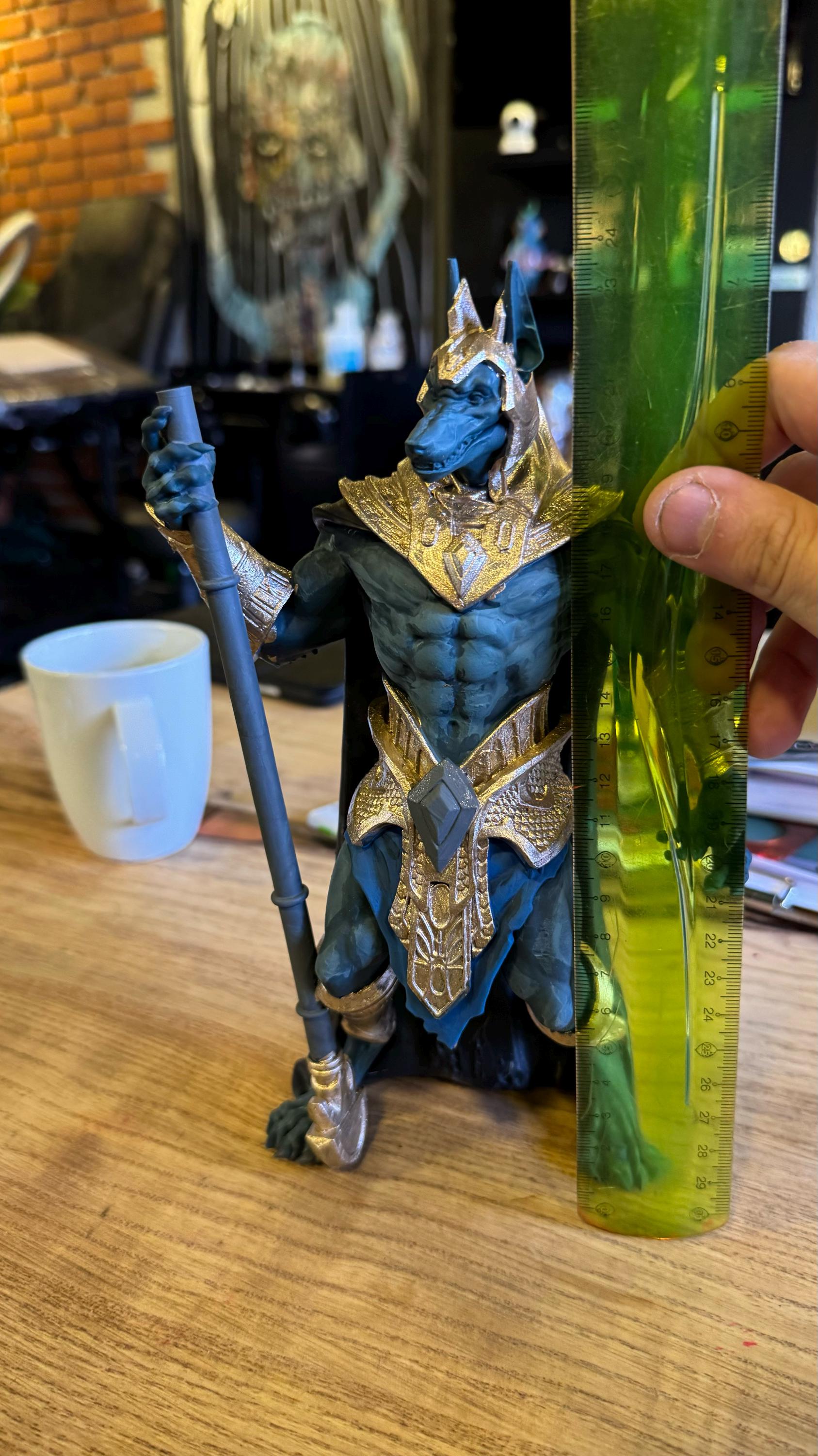 Anubis Resin Print Anubis Miniature Hand Painted 3D Model, Action ...