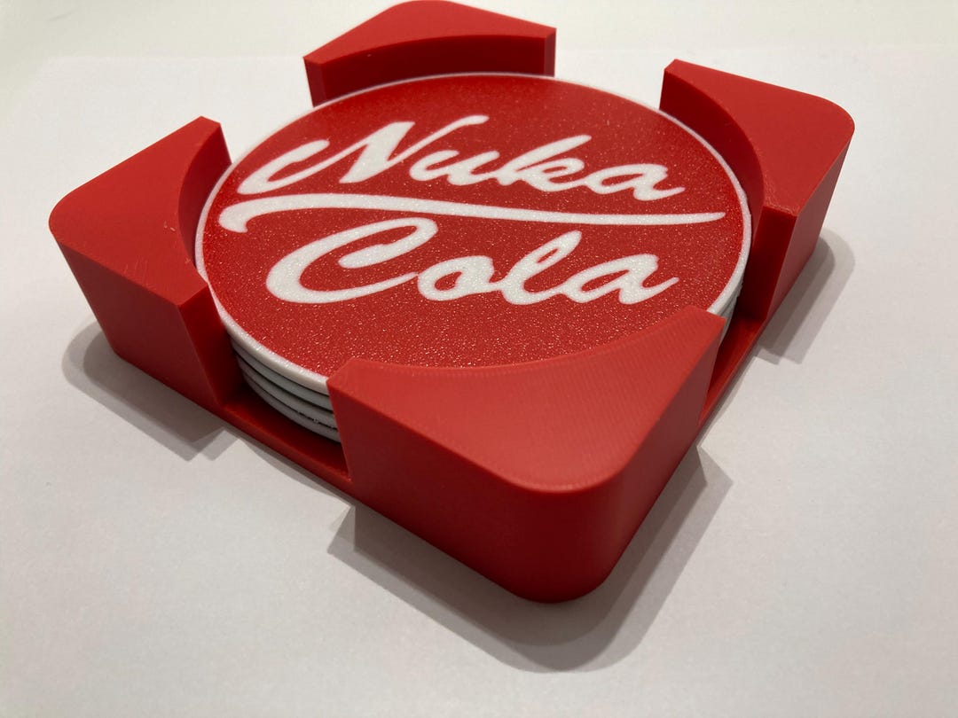 Fallout Nuka Cola Coasters 4 With Holder - Etsy
