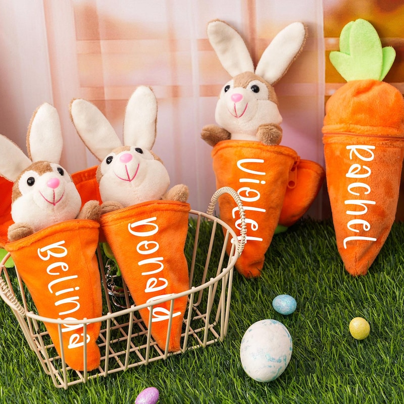 Rabbit in Carrot Plush - Etsy