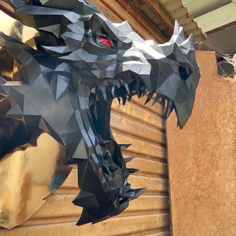 Papercraft dragon - Etsy México