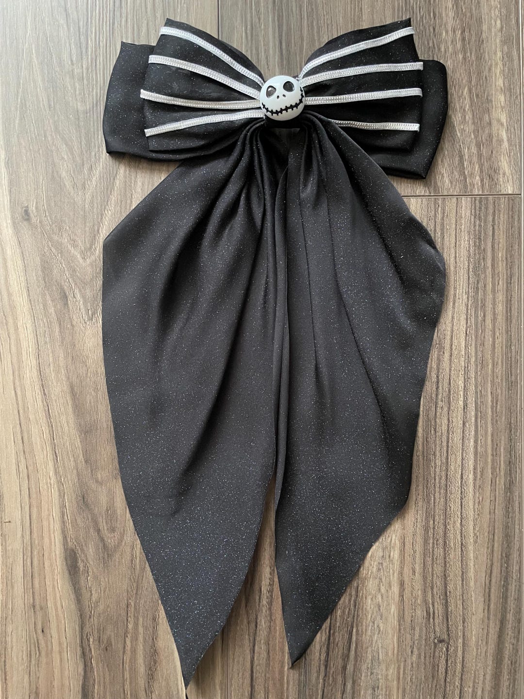 Disney Jack Skellington Hair Bow, Long Hair Bow, Character Hair Bow ...
