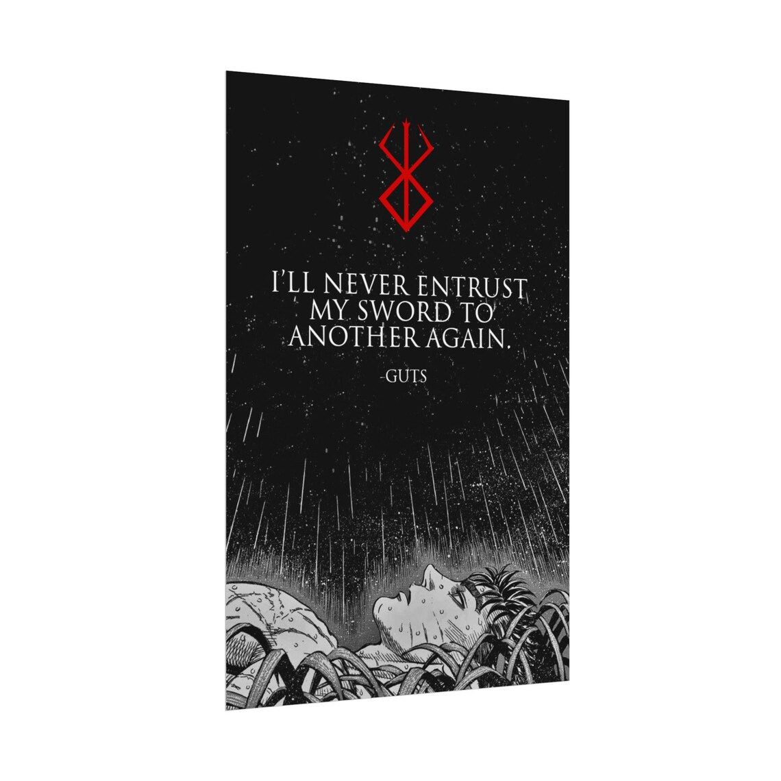 Berserk Poster, Guts Poster, Manga Poster, Berserk Art, Guts Berserk ...