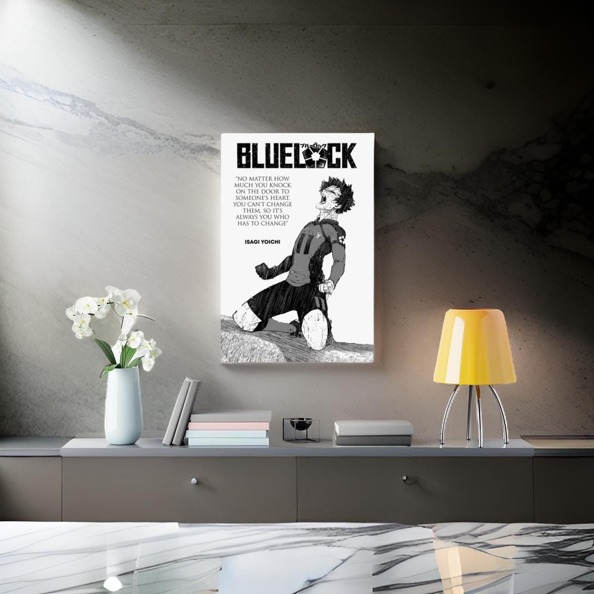 Blue Lock, Isagi Yoichi Poster, Anime Wall Art, Manga Poster, Blue Lock ...