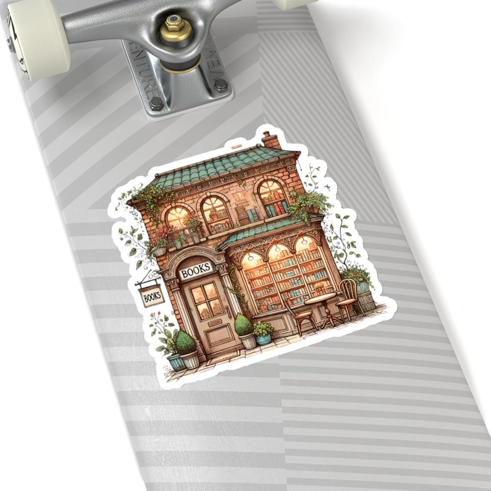 Charming Rustic Bookstore Sticker | Vintage Cottagecore Aesthetic - Etsy
