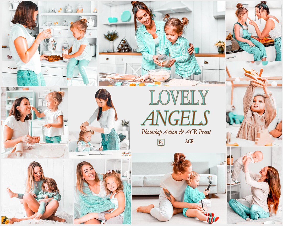 10 Lovely Angels Photoshop Actions and ACR Presets, Lifestyle Blogger ...