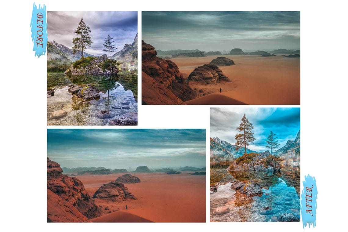 10 Magic Landscape Photoshop Actions and ACR Presets, High Dynamic ...