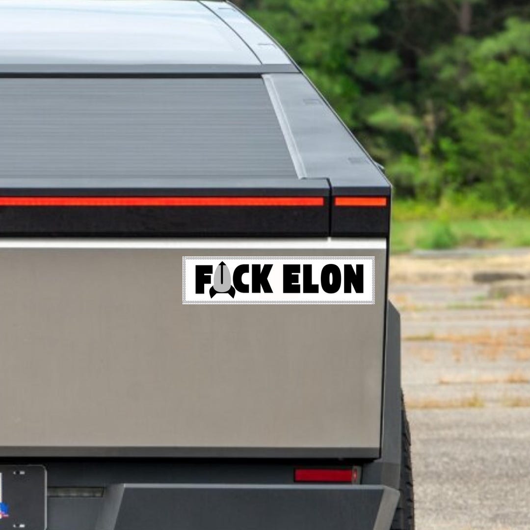 FCK ELON Bumper Sticker - Etsy