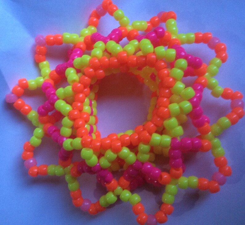 Epic Kandi Cuff Neon Yellow/neon Pink/neon Orange 3D Cuff Just | Etsy