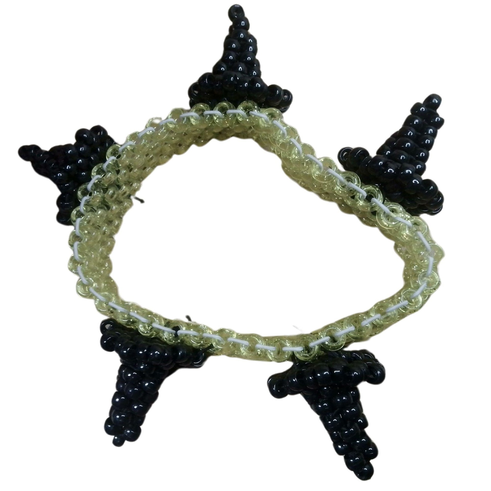 Wicked Kandi Rotator Cuff Bracelet, Witches, Crowns, Yellow Brick Road ...