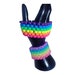 2 Rainbow Pride Kandi Cuffs-glow and Neon EDC Kandi Bracelets-lgbt ...