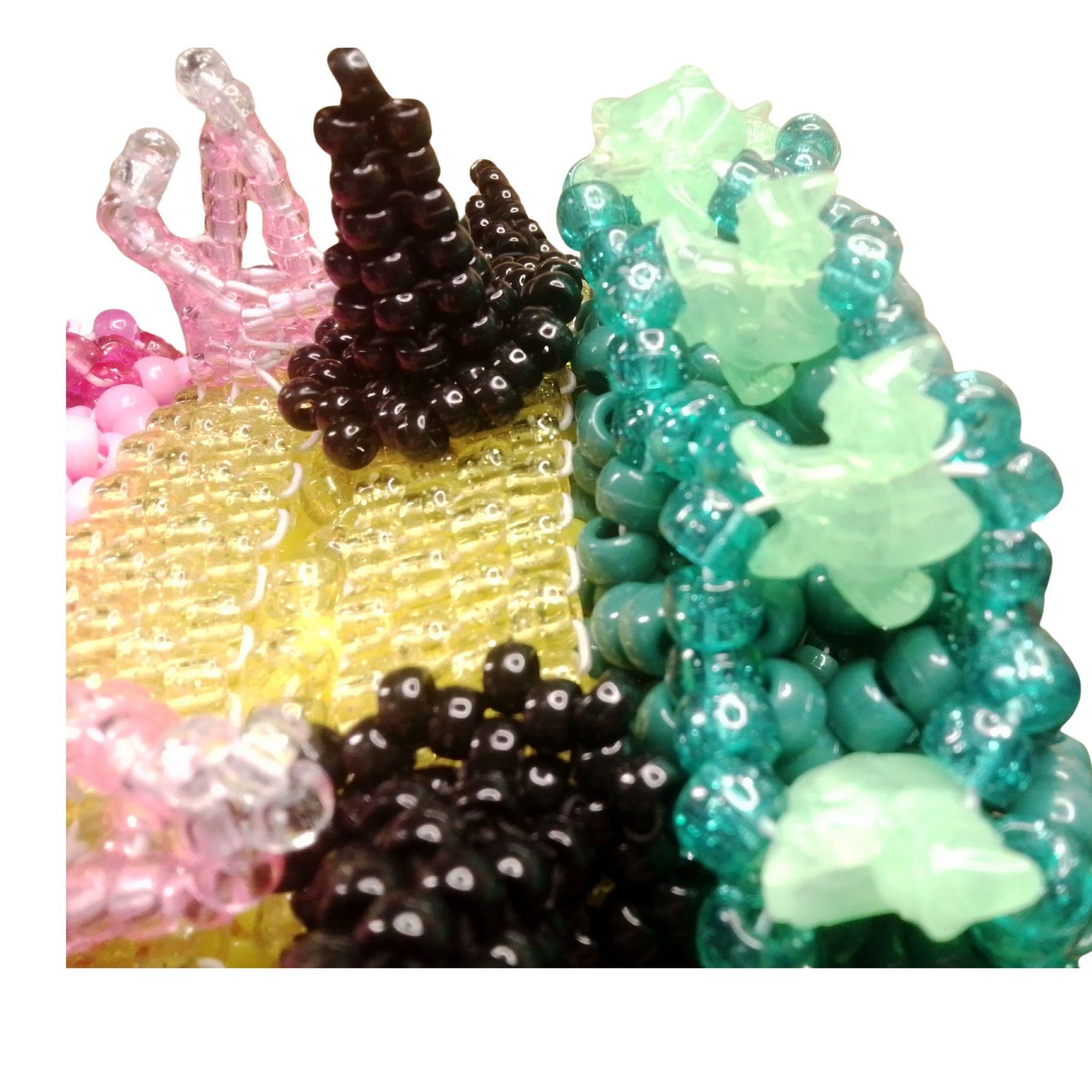 Wicked Kandi Rotator Cuff Bracelet, Witches, Crowns, Yellow Brick Road ...