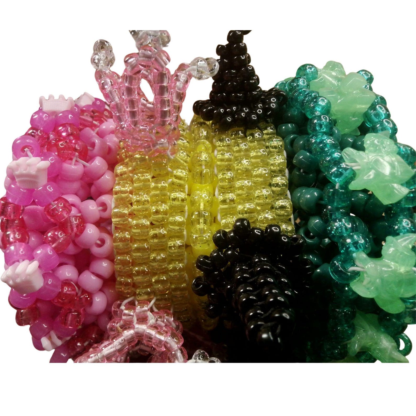 Wicked Kandi Rotator Cuff Bracelet, Witches, Crowns, Yellow Brick Road ...
