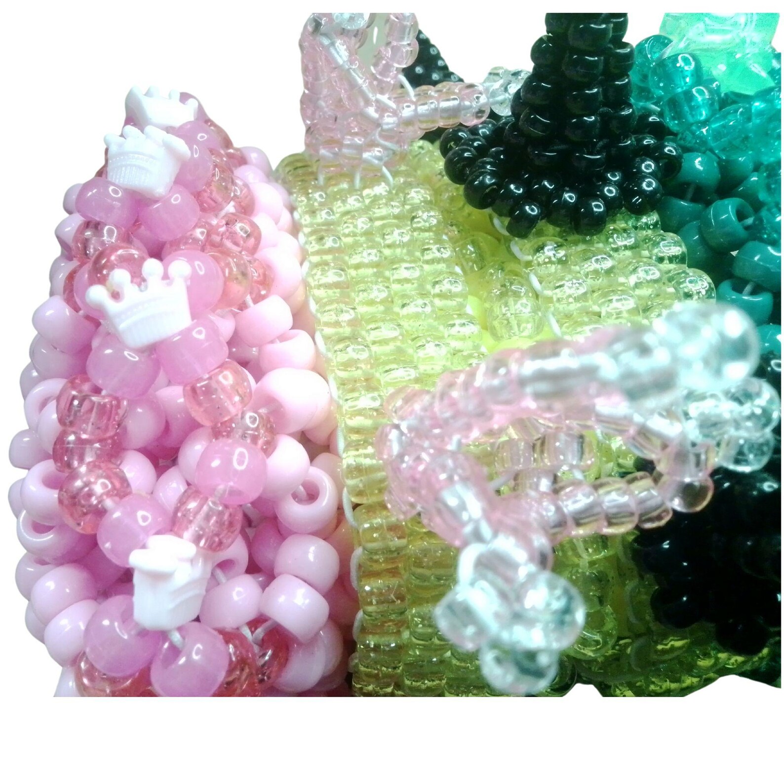 Wicked Kandi Rotator Cuff Bracelet, Witches, Crowns, Yellow Brick Road ...