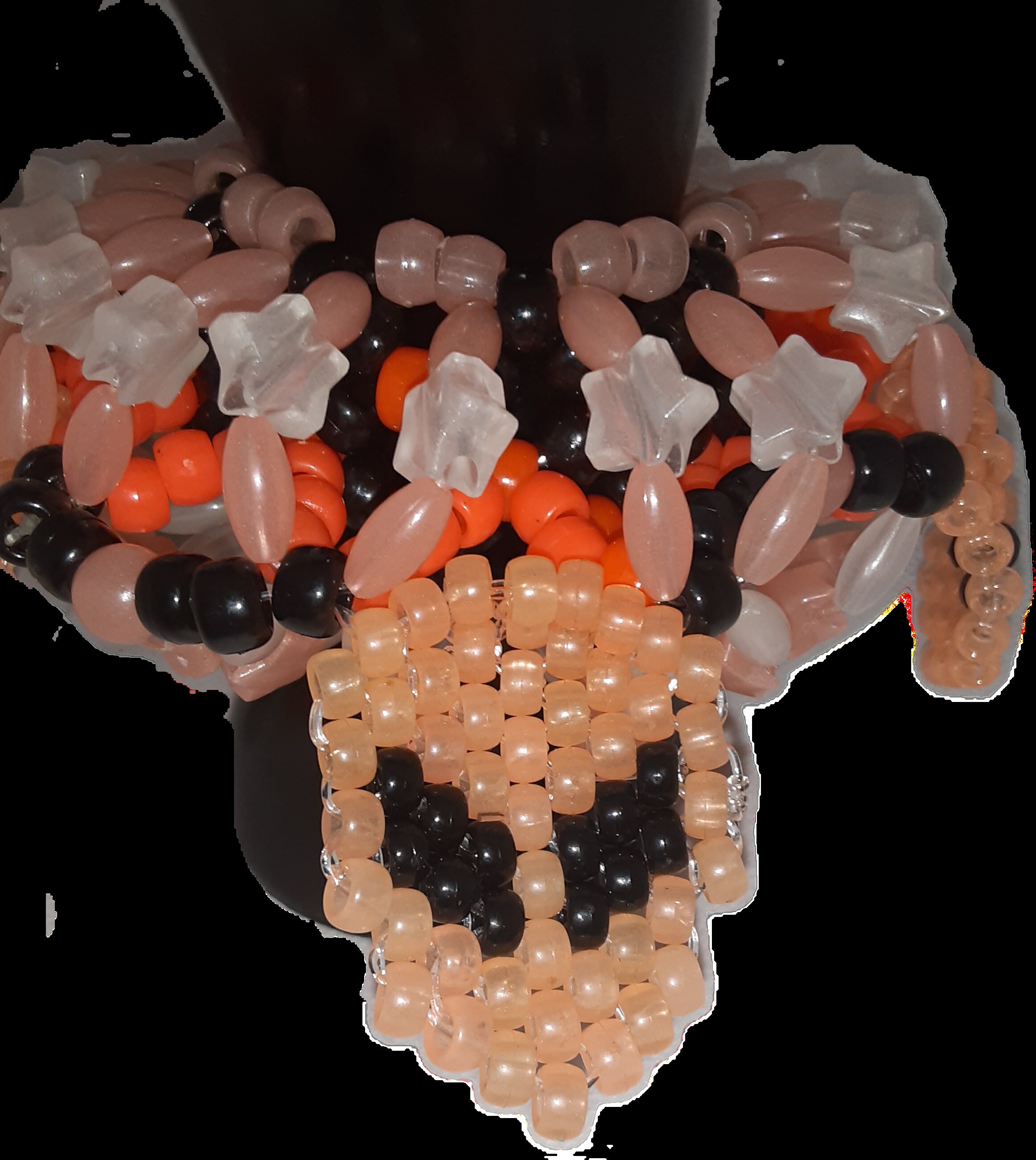 Glow UFO Kandi Cuff With 5 Glow Alien Faces Around Kandi - Etsy