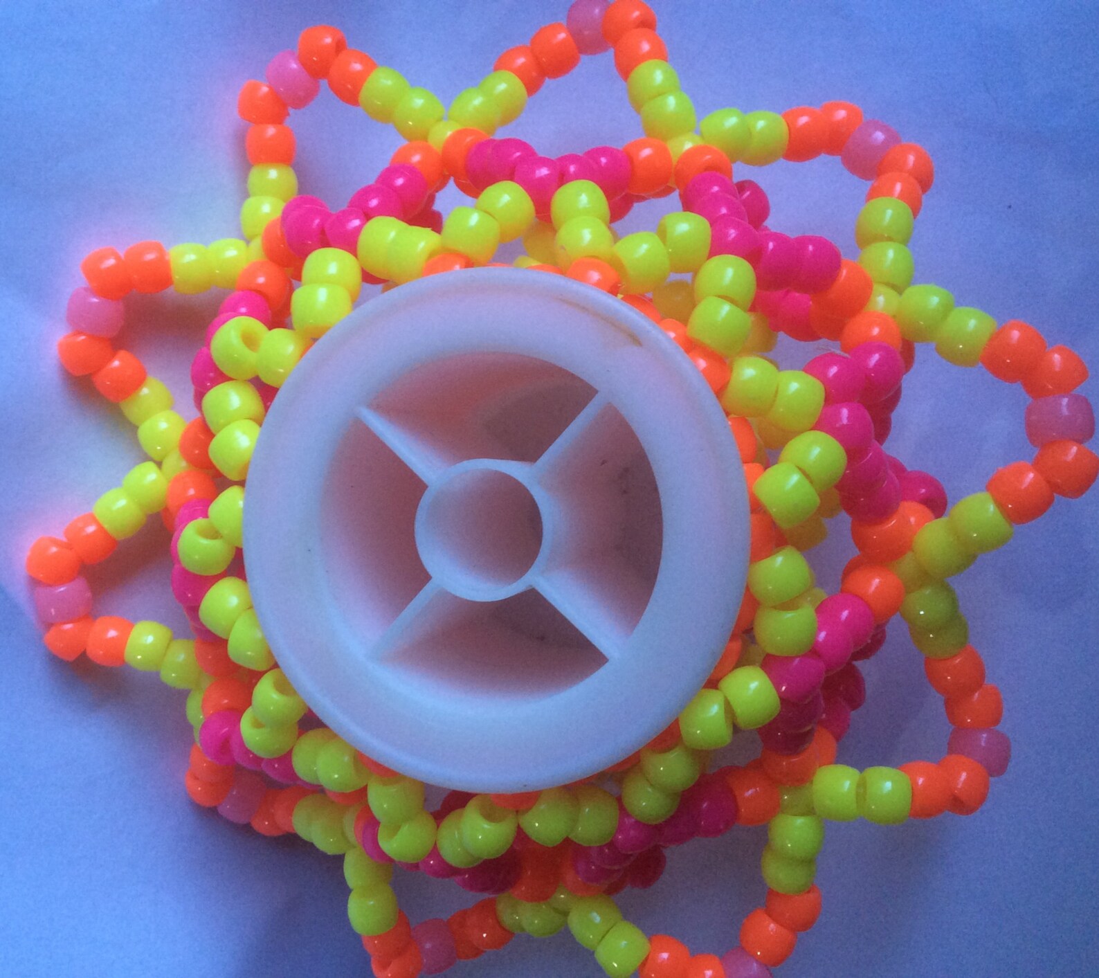 Epic Kandi Cuff Neon Yellow/neon Pink/neon Orange 3D Cuff Just - Etsy