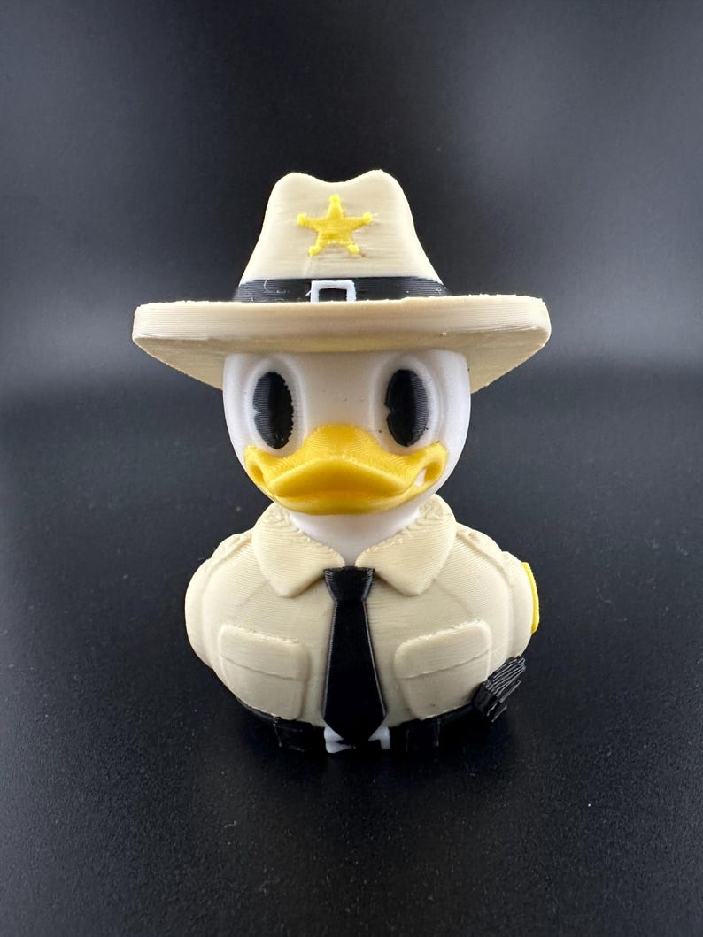 3D Printed Sheriff Duck - Etsy