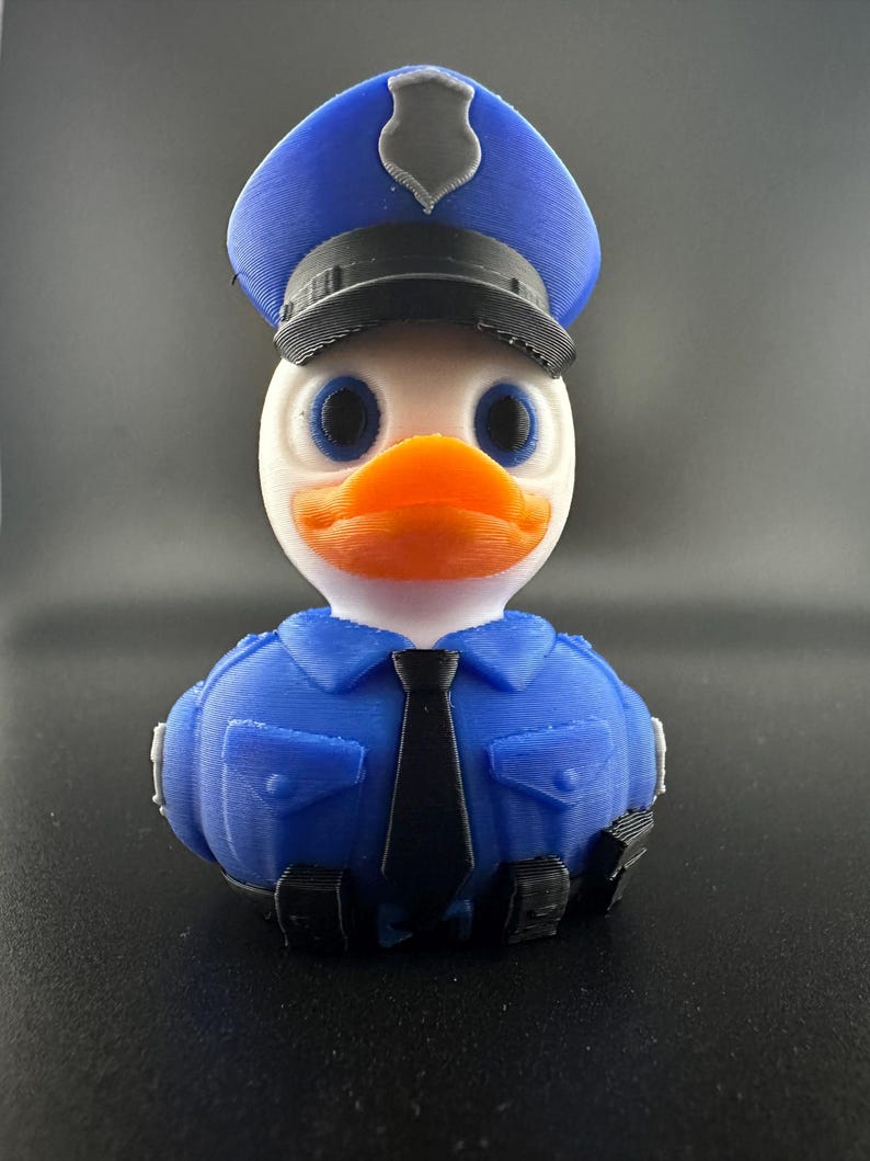 3D Printed Police Duck - Etsy