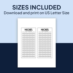Nickel Savings Challenge Printable, Mini Savings Challenge, Coin ...