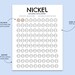 Nickel Savings Challenge Printable, Mini Savings Challenge, Coin ...