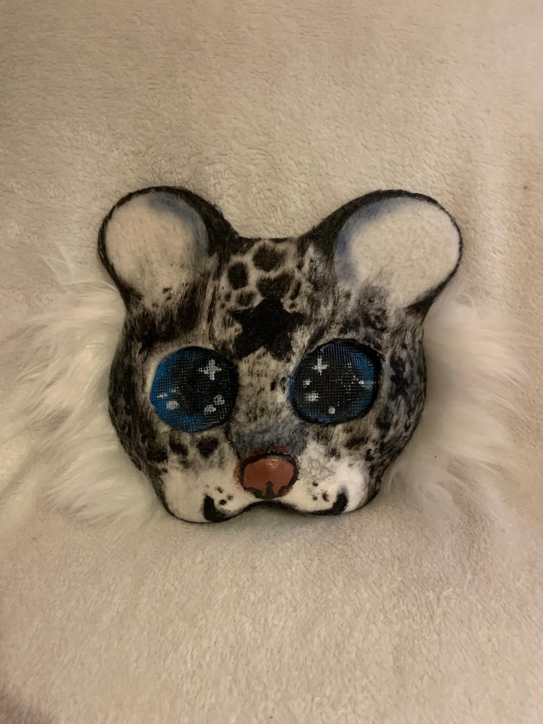 Snow Leopard Mask - Etsy