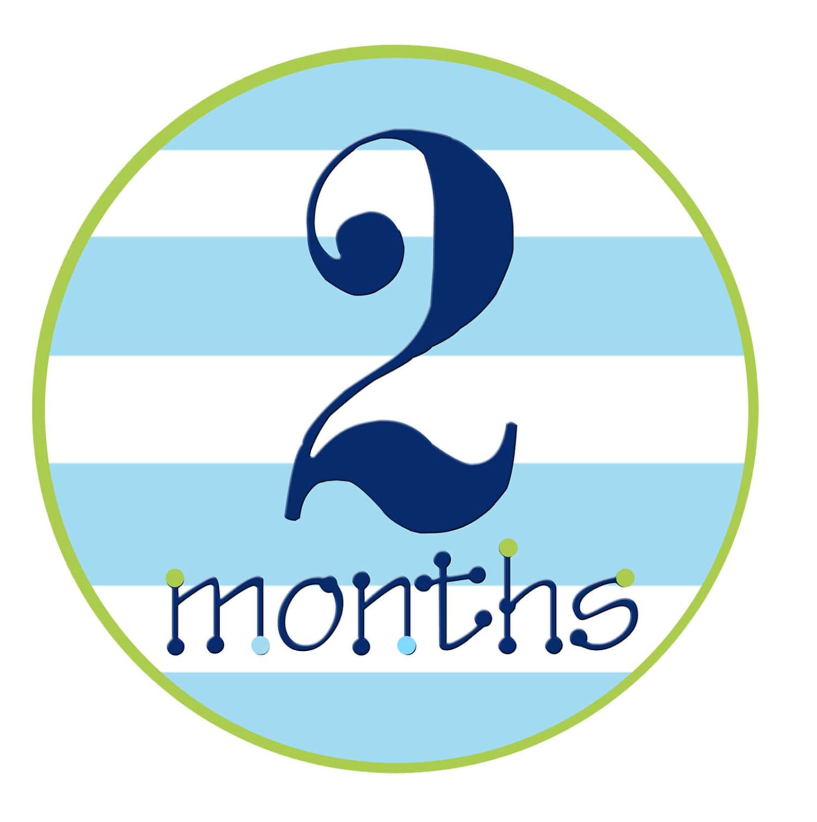 Baby Boy Stickers Baby Months Stickers Boy Month Milestone | Etsy