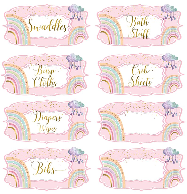 Baby Closet Dividers Closet Organizers Girl Rainbow Closet | Etsy