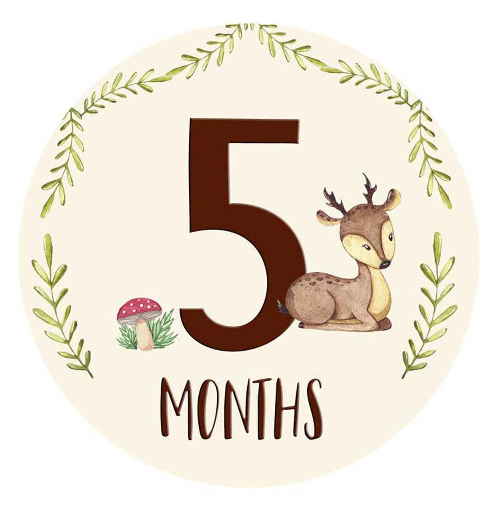 Baby Boy Rustic Month Stickers Boy Woodland Theme 1-12 Month | Etsy