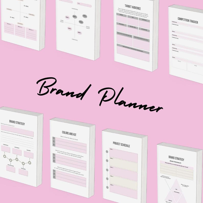 Brand Planner Canva Template - Etsy