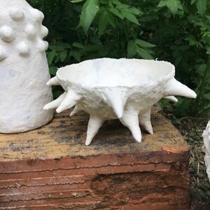 Paper Mache Spiky Bowl Nature-inspired - Etsy