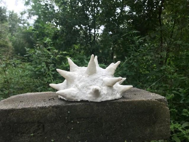 Paper Mache Spiky Bowl Nature-inspired - Etsy