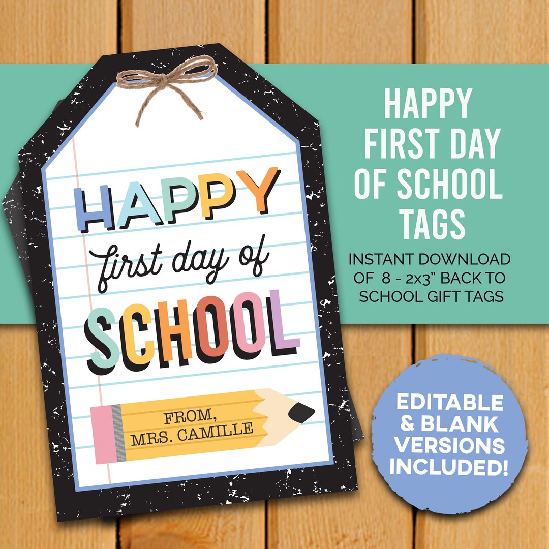 Happy Back to School Tag, Back to School Tag, Happy First Day ...