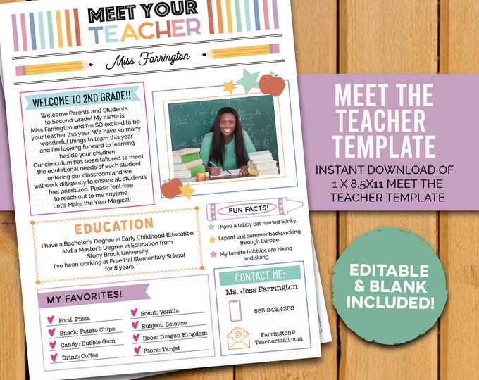 Welcome Back to School Gift Tags - INSTANT Download - 2x3" Favor Tags ...