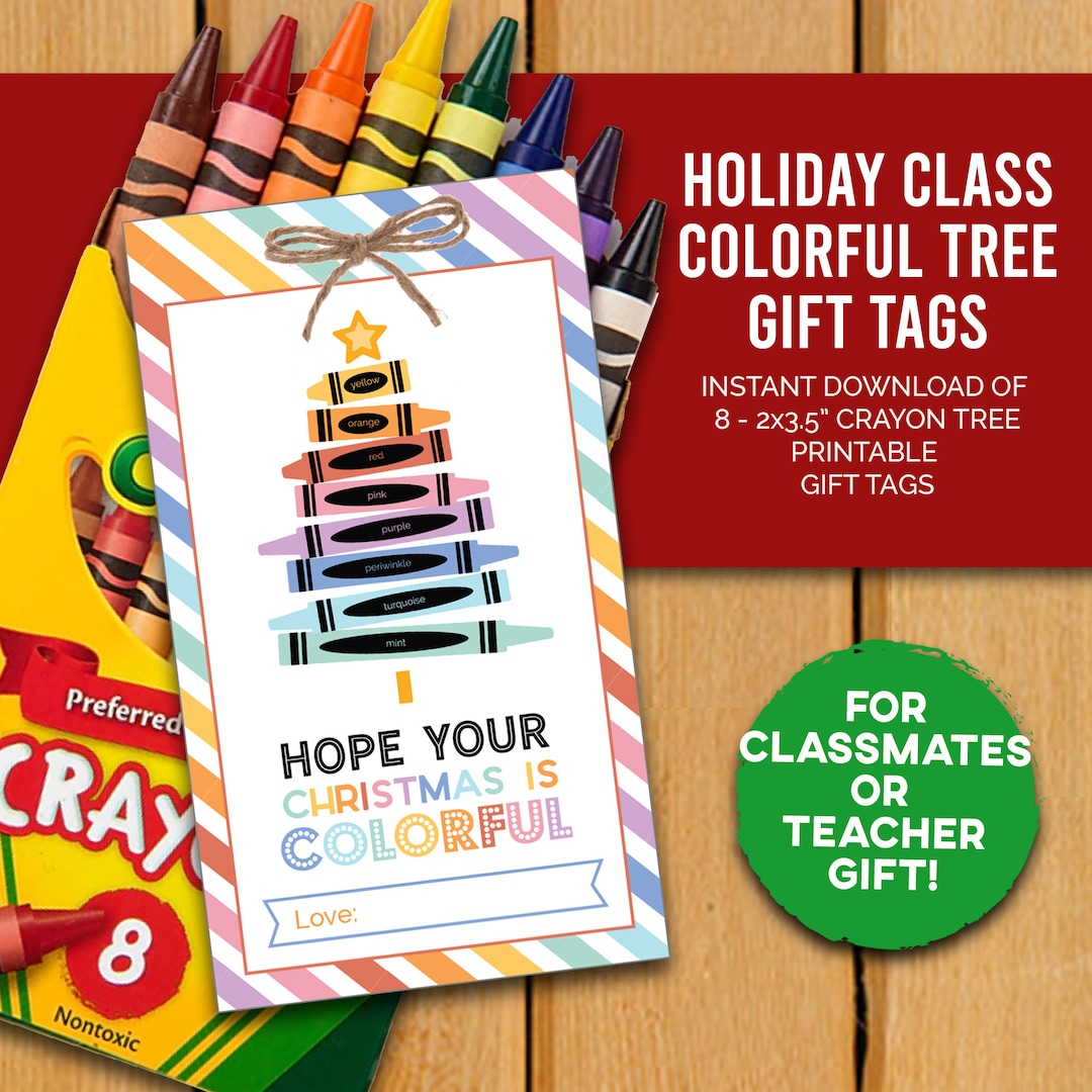 Christmas Teacher Gift Tag - Holiday Classroom Tag - Winter Break ...