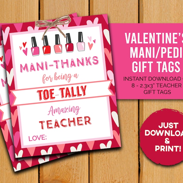 Nail Polish Favor Tag - Etsy